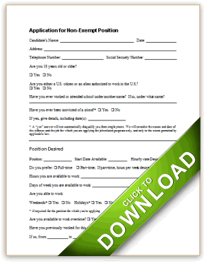 Employment Applications