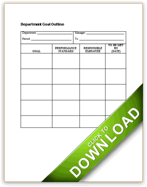 Department Goal Outline