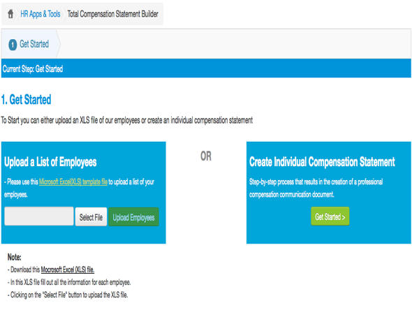 Total Compensation Statement Builder